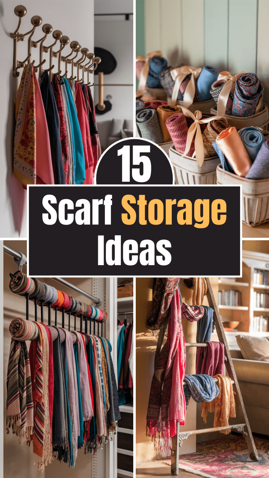 15 Scarf Storage Ideas – The DIY Desire