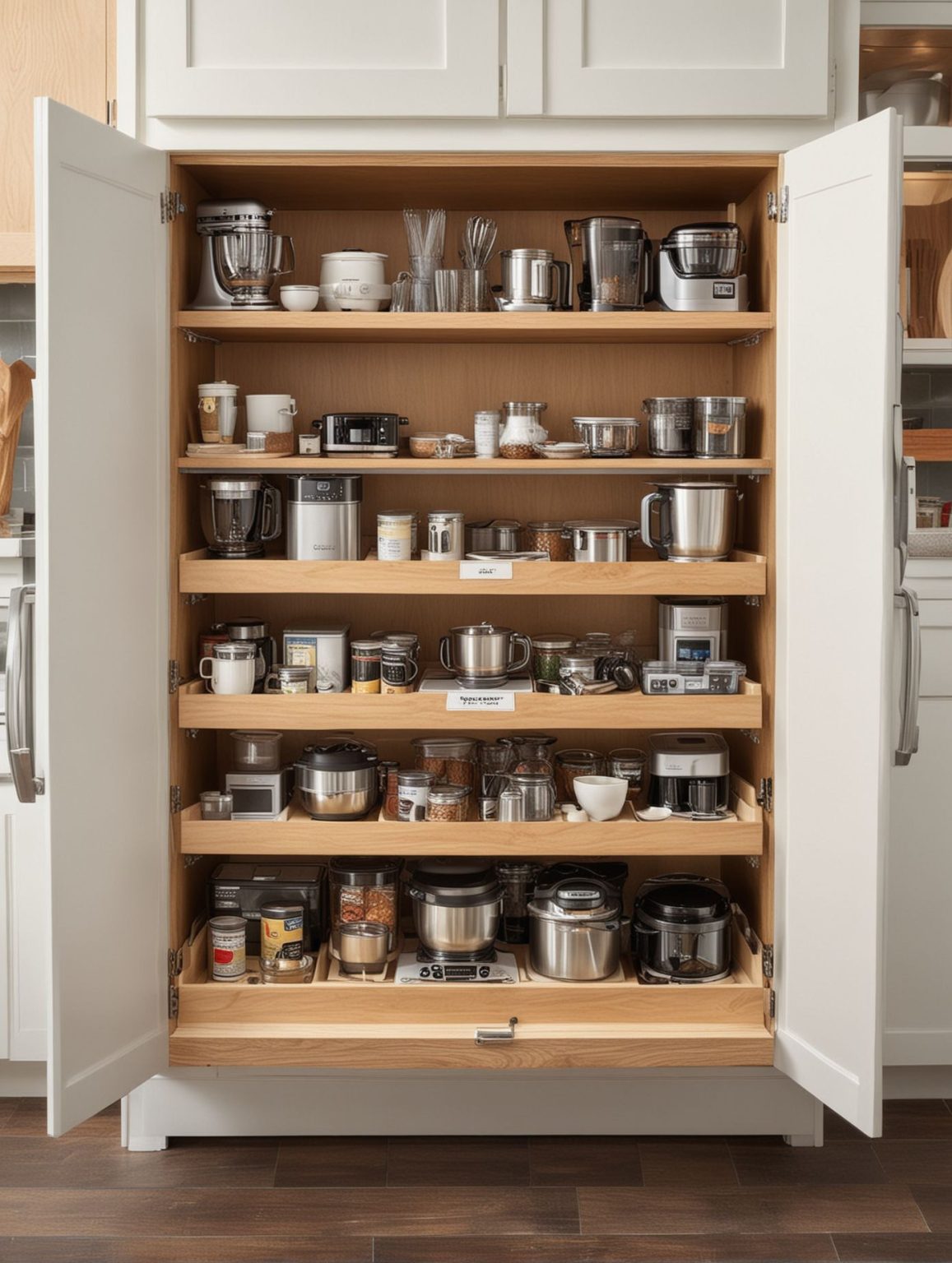 17 Kitchen Appliance Storage Ideas – The DIY Desire