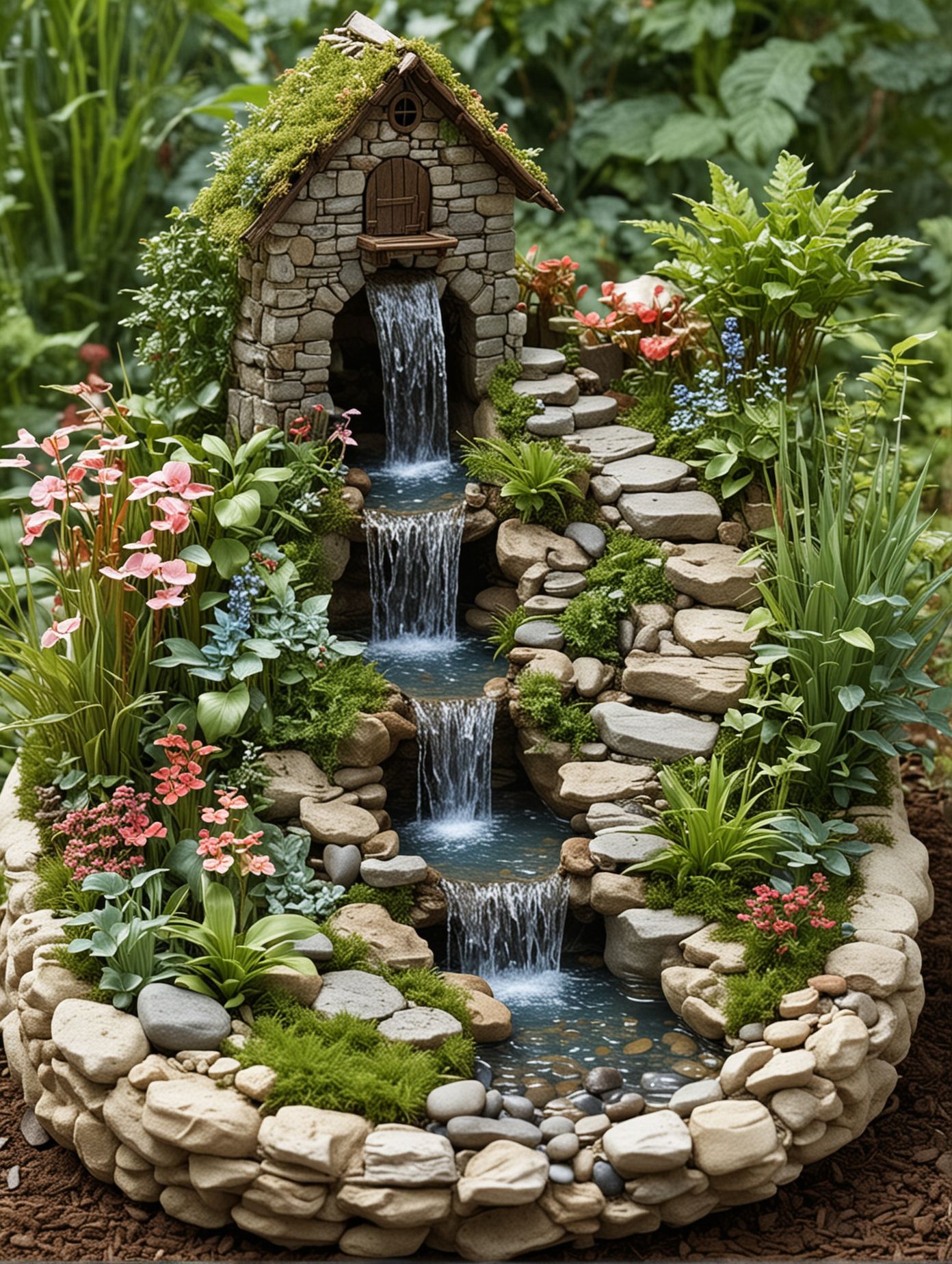 27 Small Garden Waterfalls – The DIY Desire
