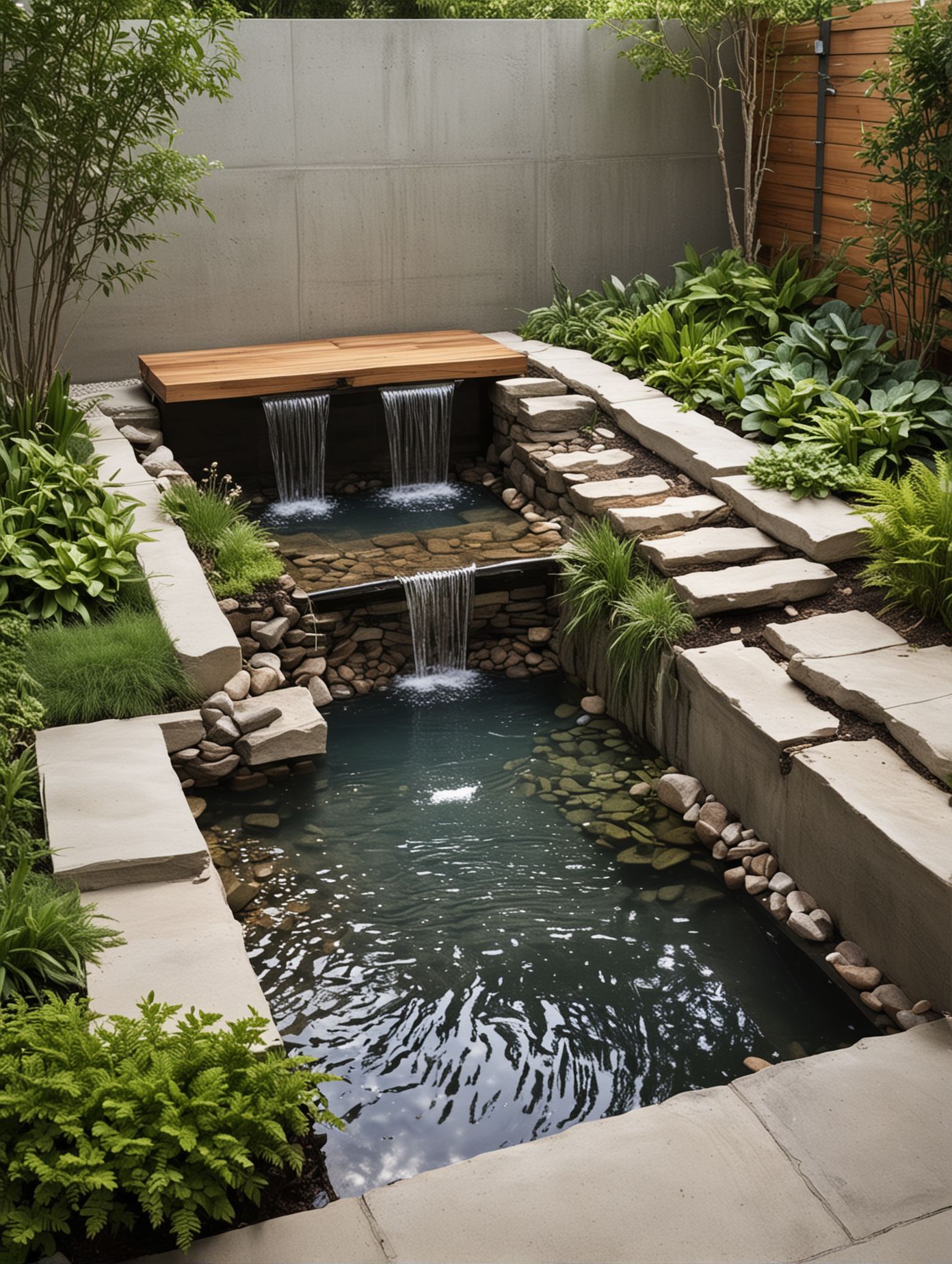 27 Small Garden Waterfalls – The DIY Desire