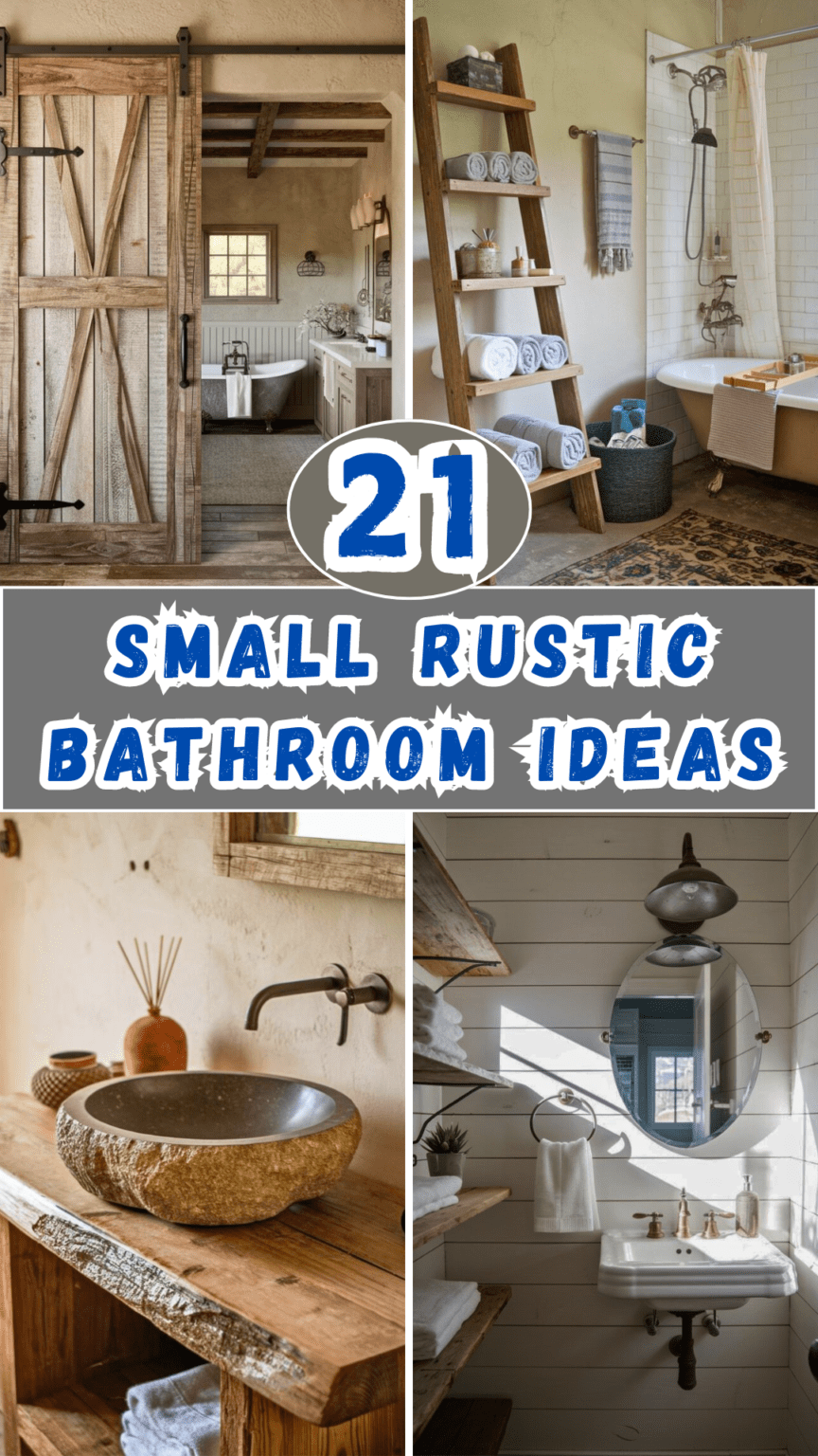 21 Small Rustic Bathroom Ideas – The DIY Desire