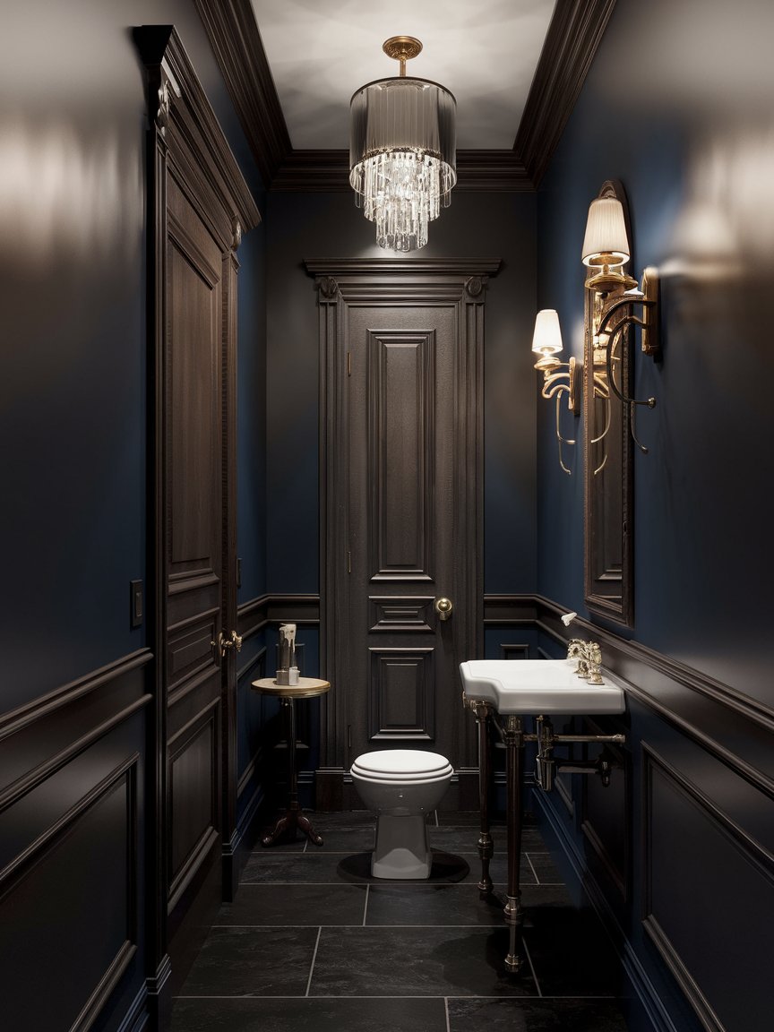 21 Dark Blue Bathroom Ideas – The DIY Desire