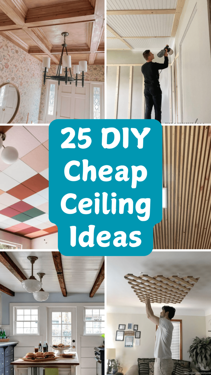 25 DIY Cheap Ceiling Ideas – The DIY Desire