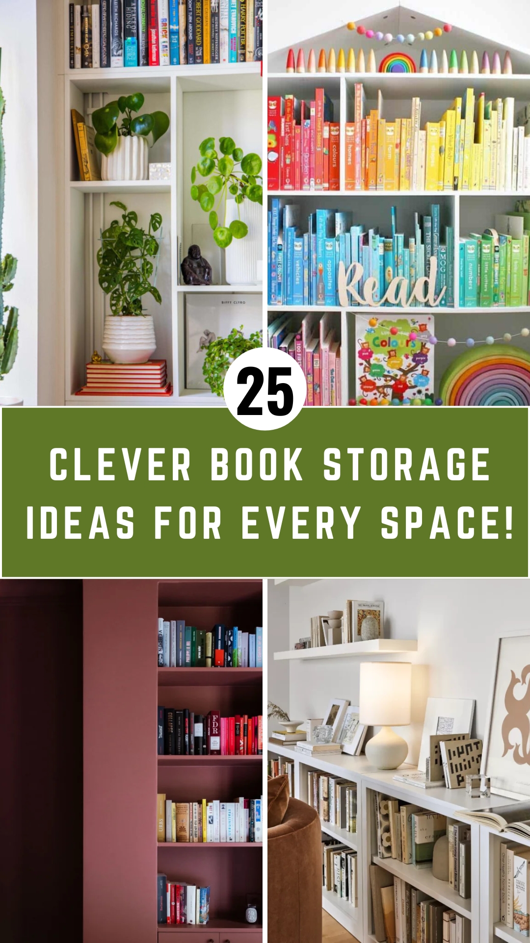 25 Book Storage Ideas – The DIY Desire